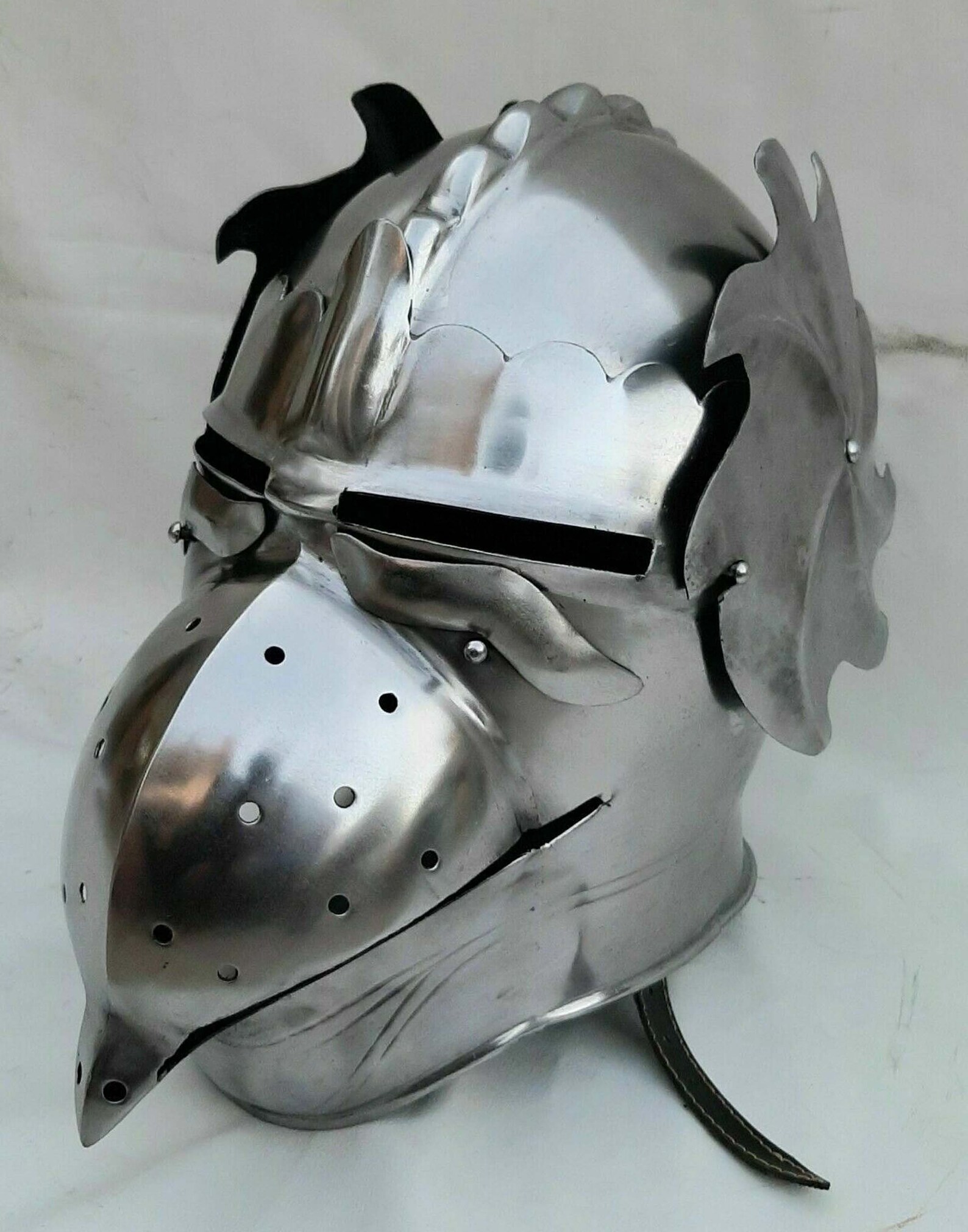 Medieval Armor Helmet with grotesque face Beautiful finish | Etsy