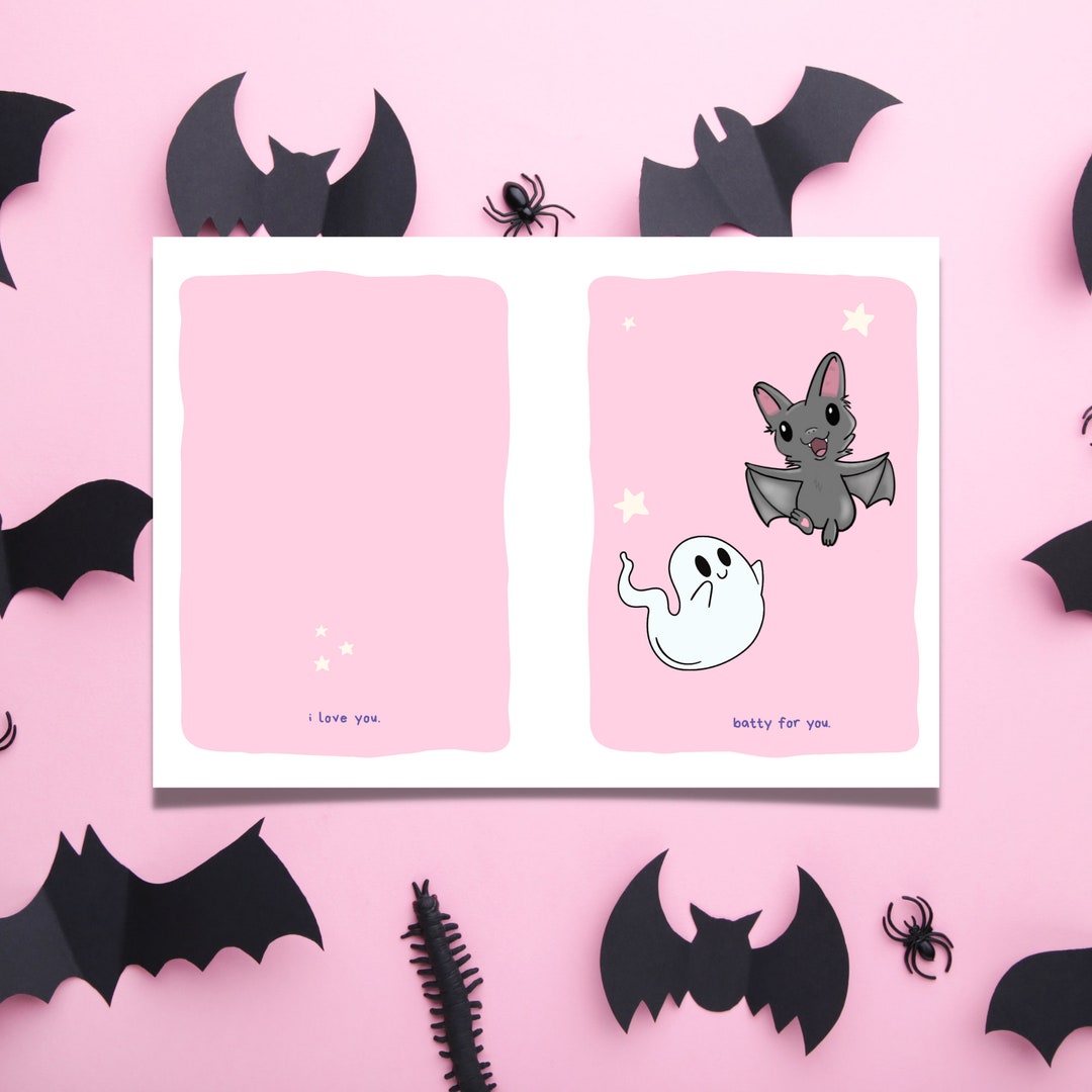 Batty for You Card Downloadable (PNG) - Etsy
