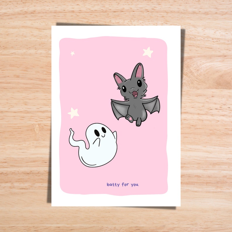 Batty for You Card Downloadable (PNG) - Etsy