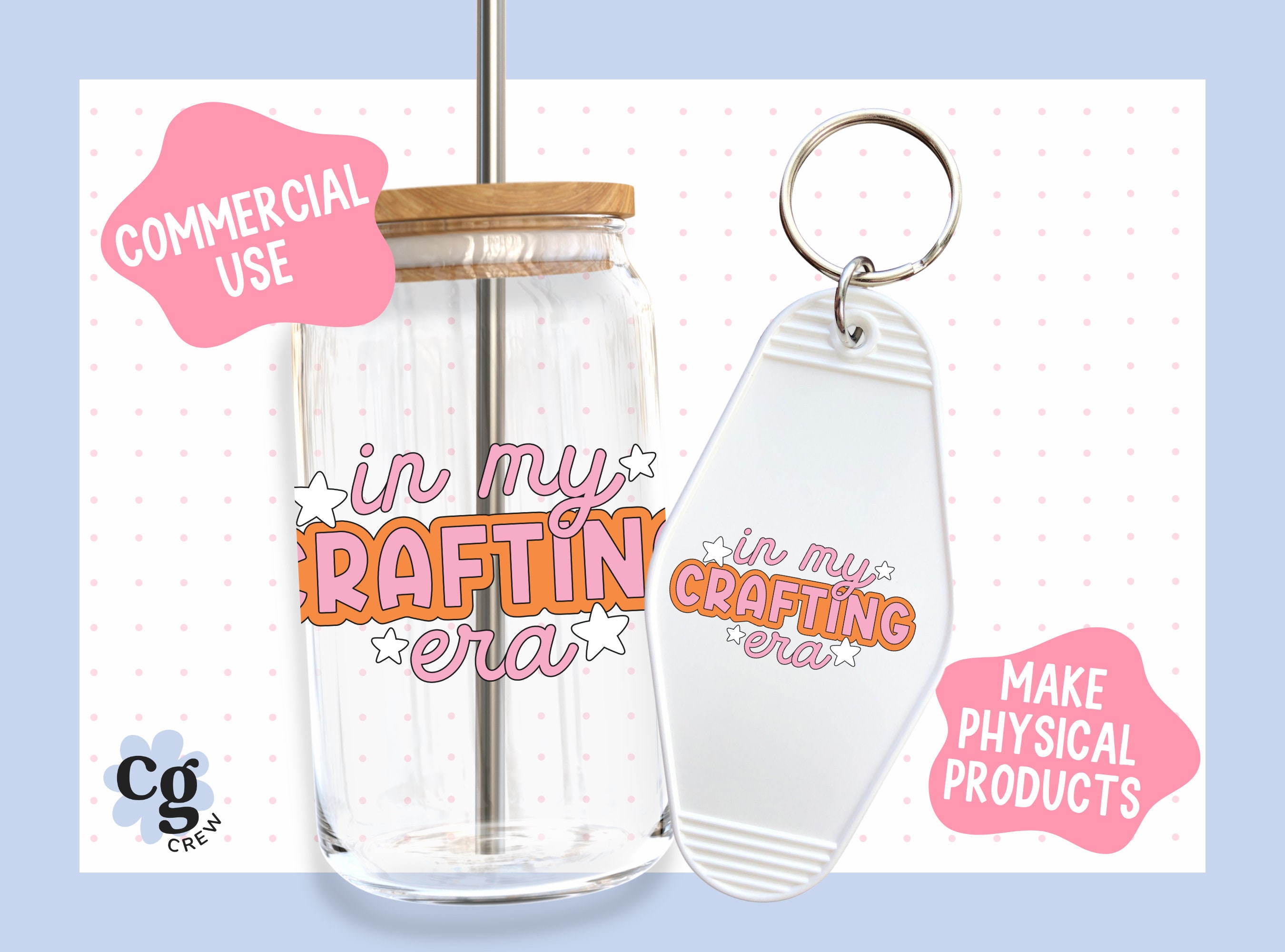 In My Crafting Era PNG File | Trendy Crafting Sublimation Design for ...