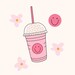 Coffee Cup Clipart Bundle: Smiley Face, Donut PNG (commercial Use) - Etsy