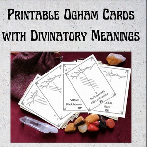 25 Printable Ogham Cards With Meanings and Bonus Witchy Tips! - Etsy Canada