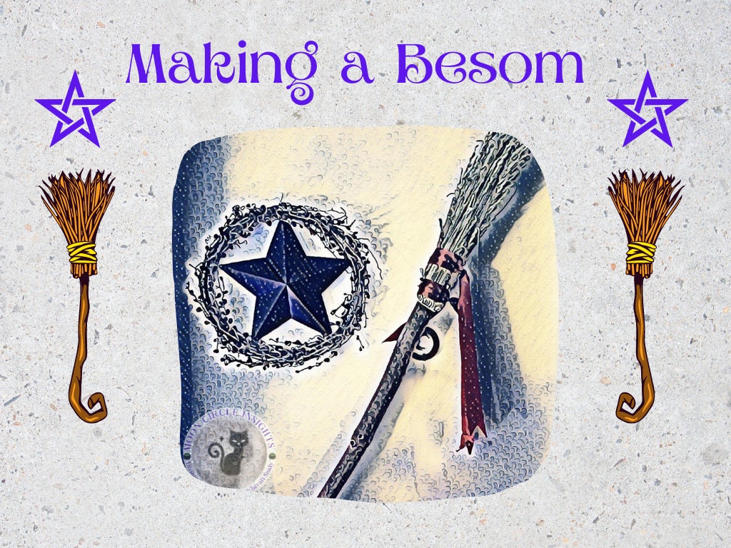Making a Magical Besom or Broom Printable PDF Instructions - 7 Pages - Etsy