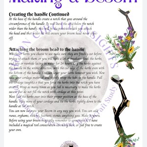 Making a Magical Besom or Broom Printable PDF Instructions - 7 Pages - Etsy