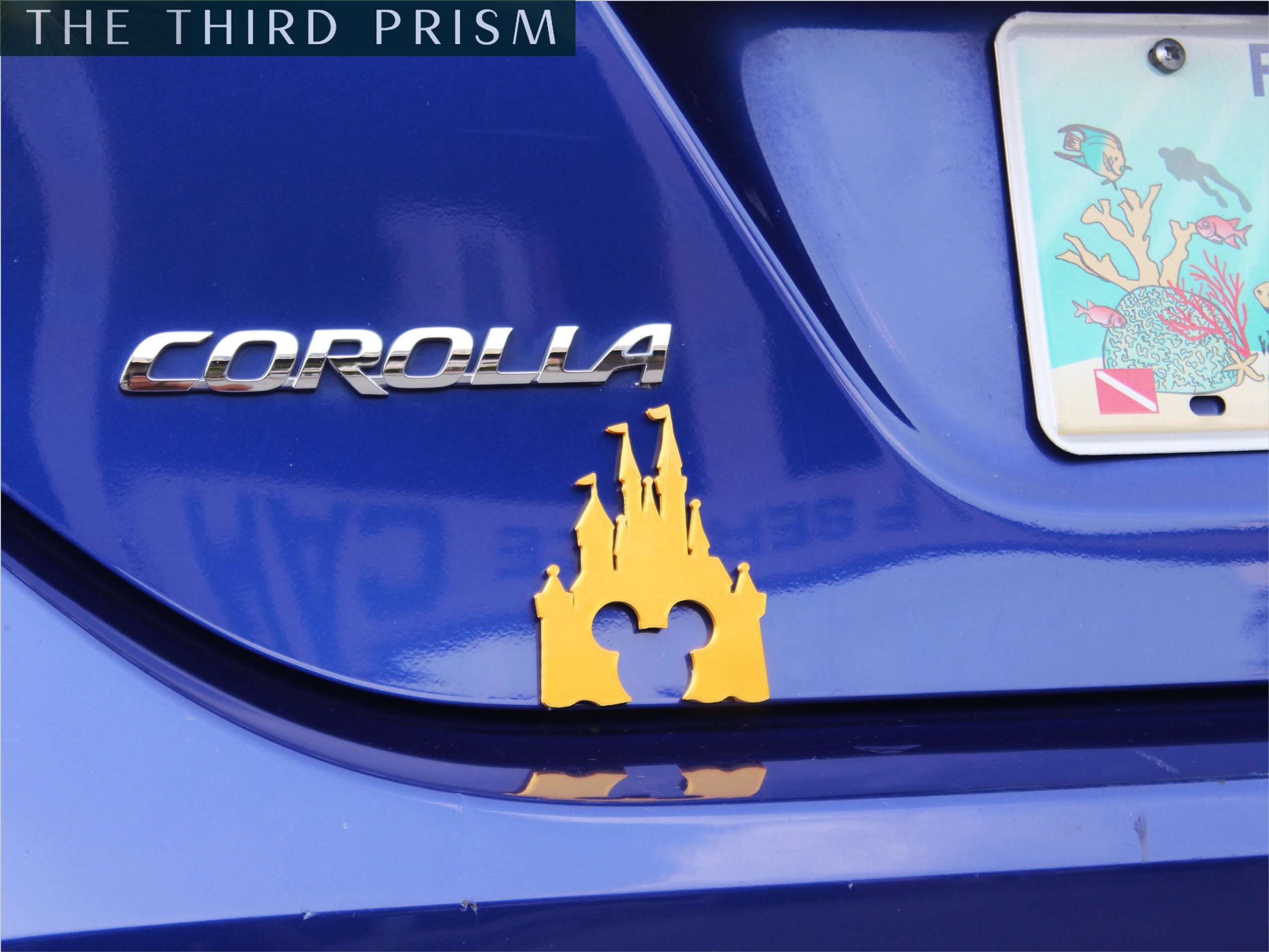 Disney Castle Mickey/mickey Minnie Car Badge Exterior Car Accessories ...
