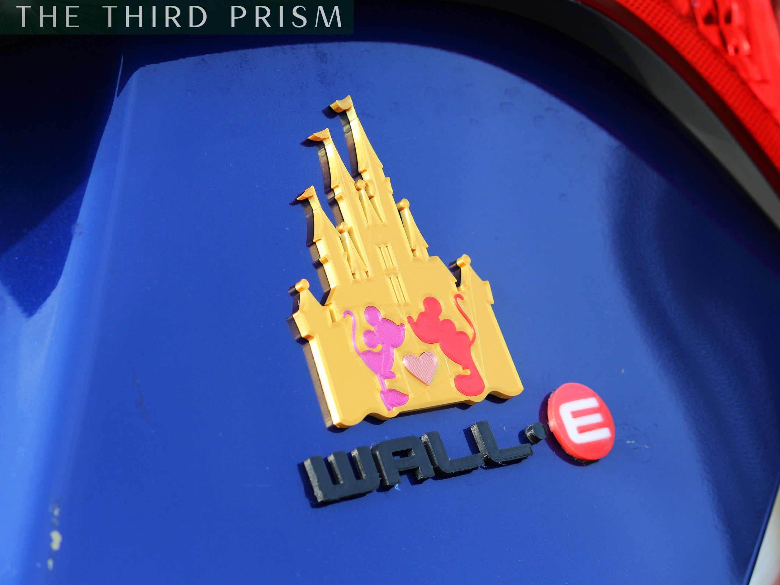 Disney Castle Mickey/mickey Minnie Car Badge Exterior Car Accessories ...