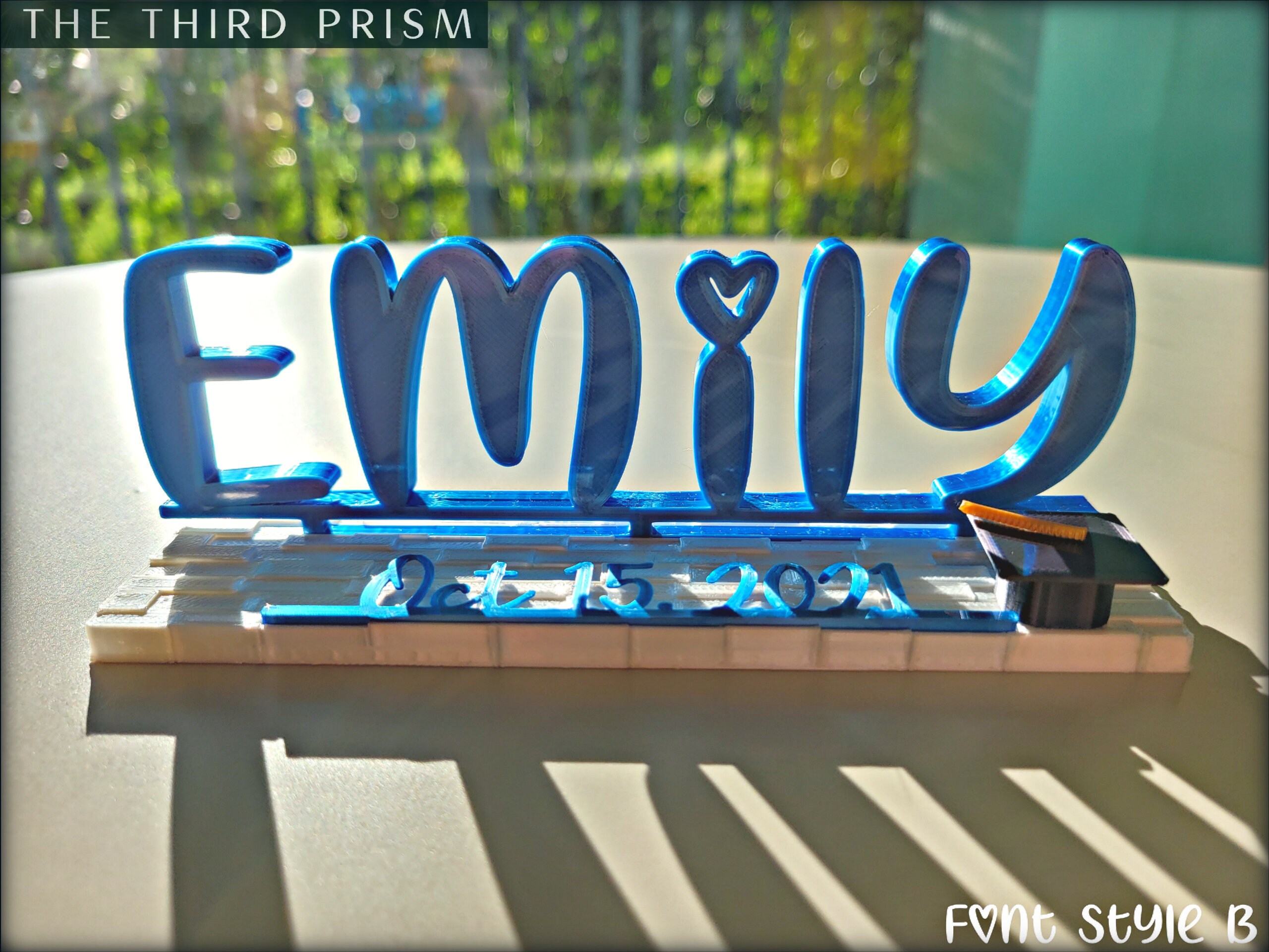 Graduation Name Plate With Graduation Date and Hat | Etsy