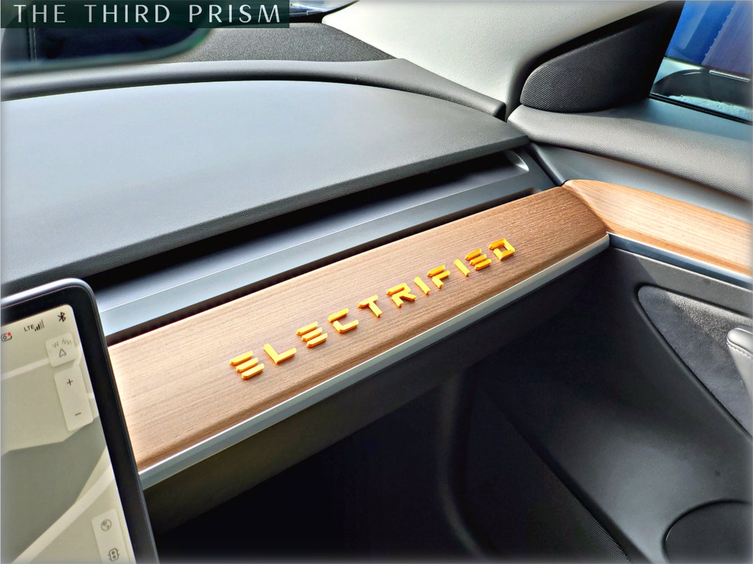 Tesla Car Badge/emblem - Dashboard | Tesla Accessories | Custom Badge ...