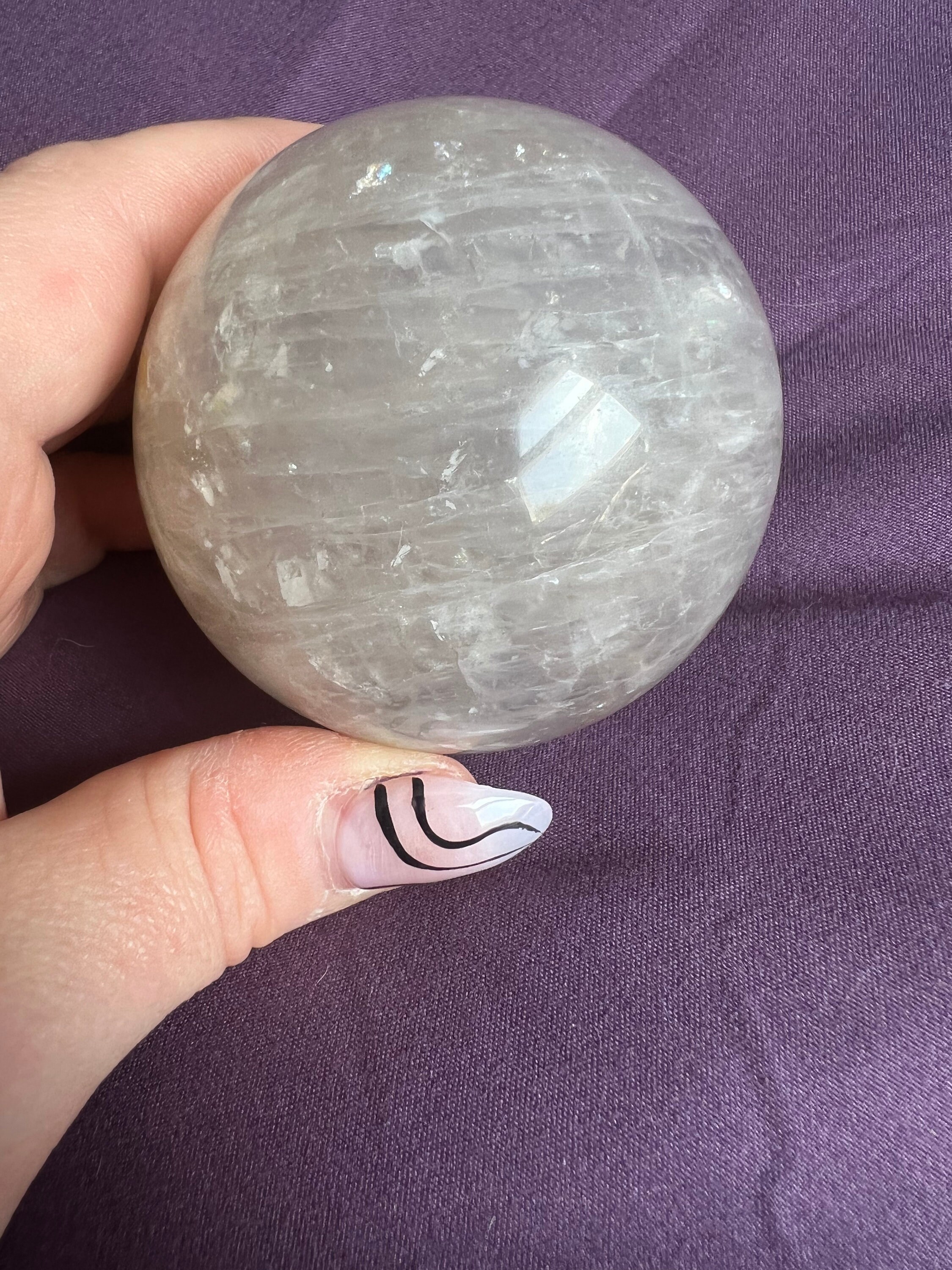 Large Rare Blue Rose Quartz Sphere - Etsy