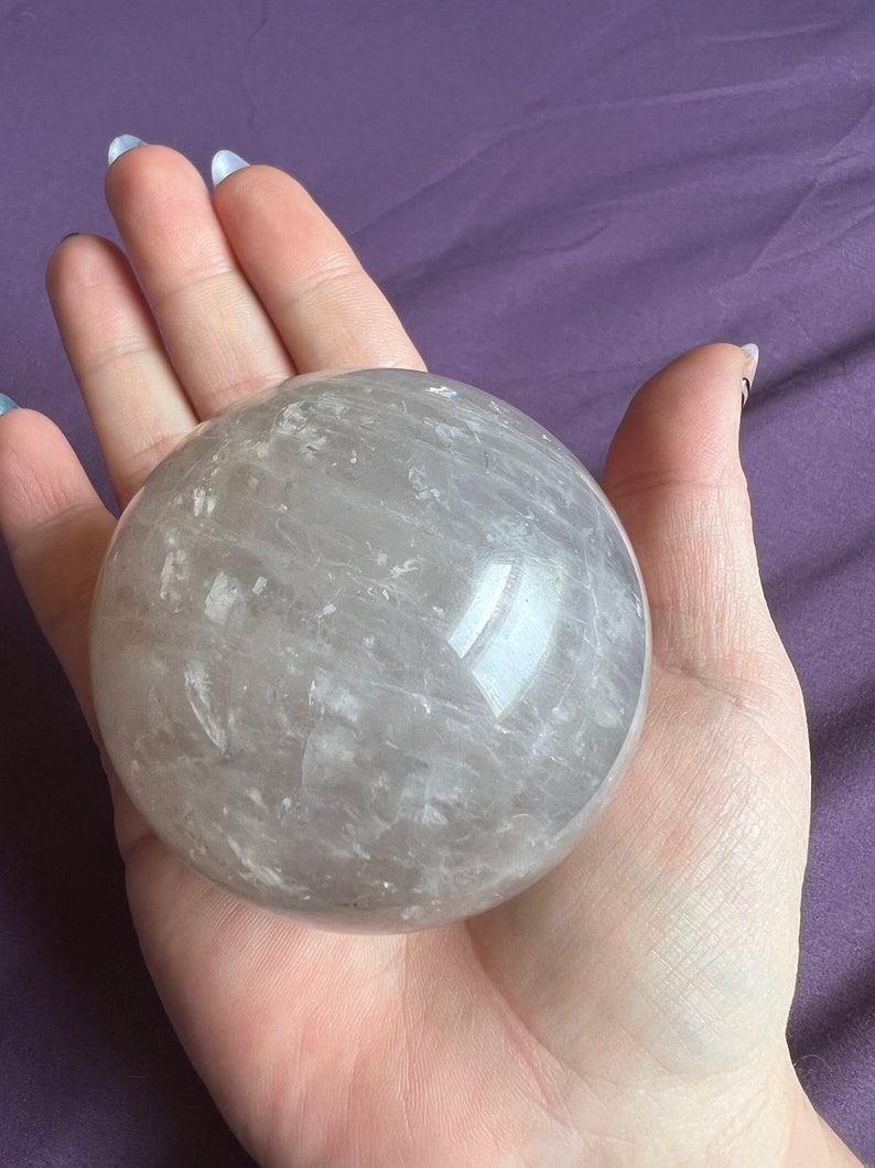 Large Rare Blue Rose Quartz Sphere - Etsy