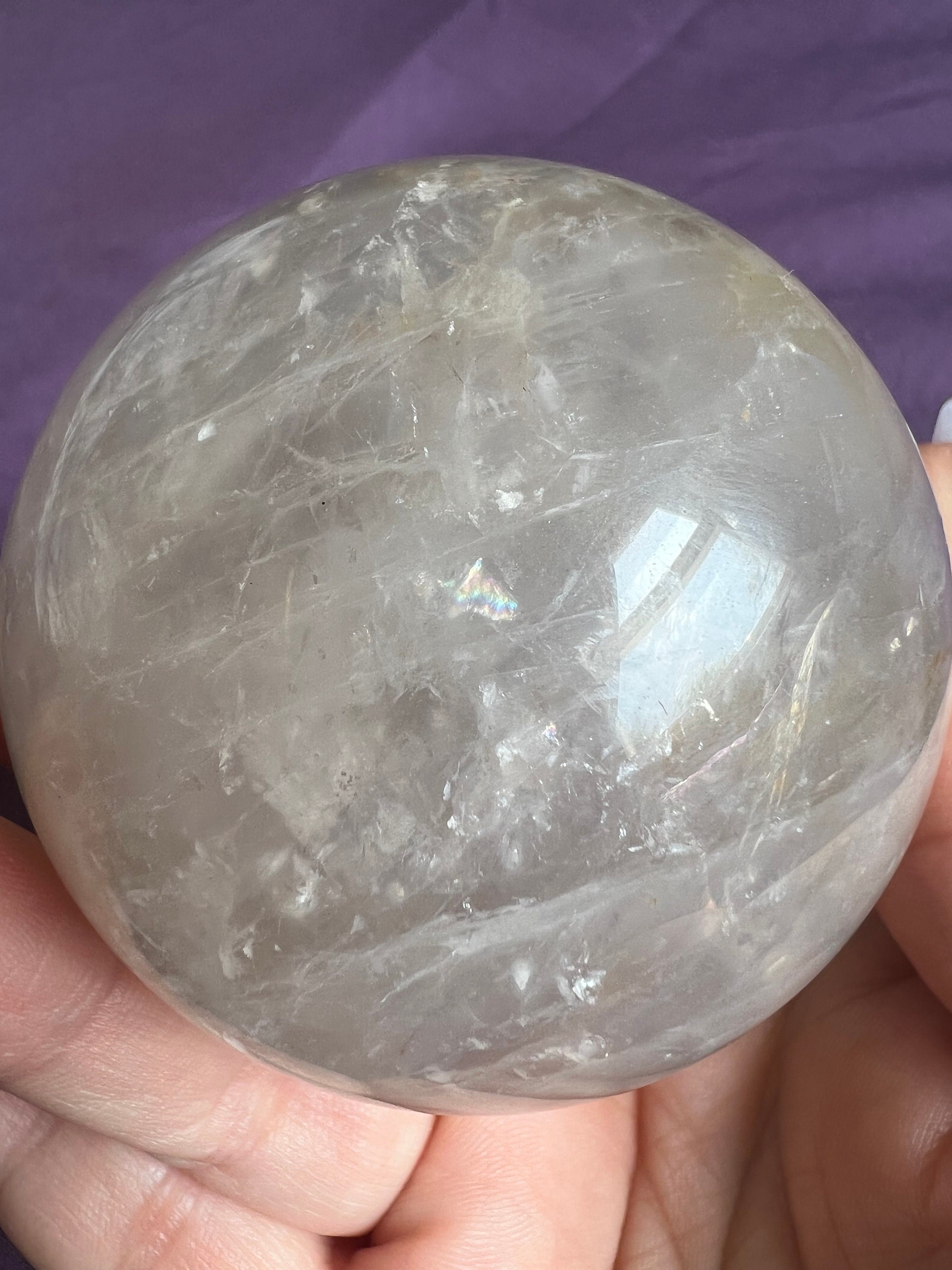 Large Rare Blue Rose Quartz Sphere - Etsy