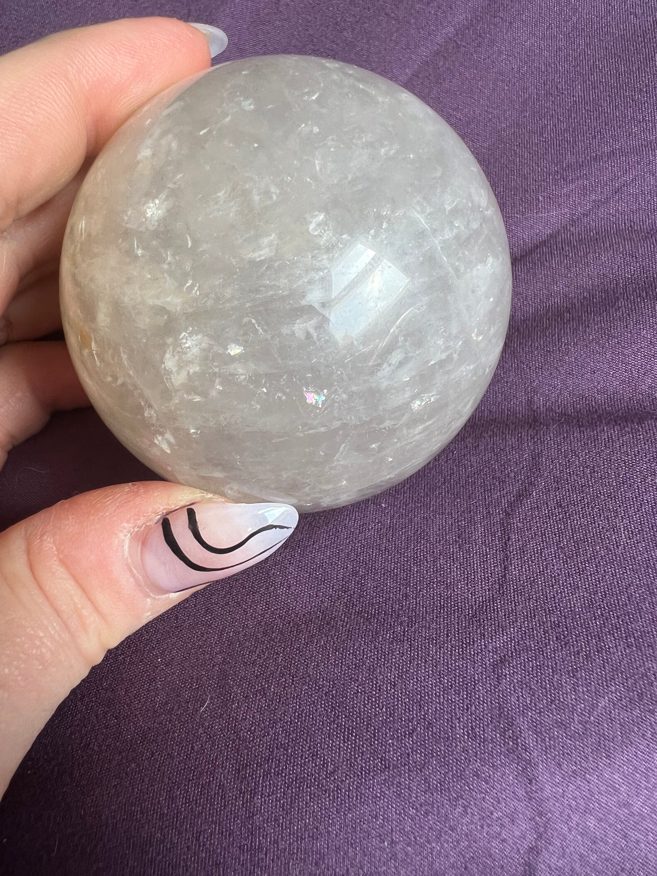 Large Rare Blue Rose Quartz Sphere - Etsy