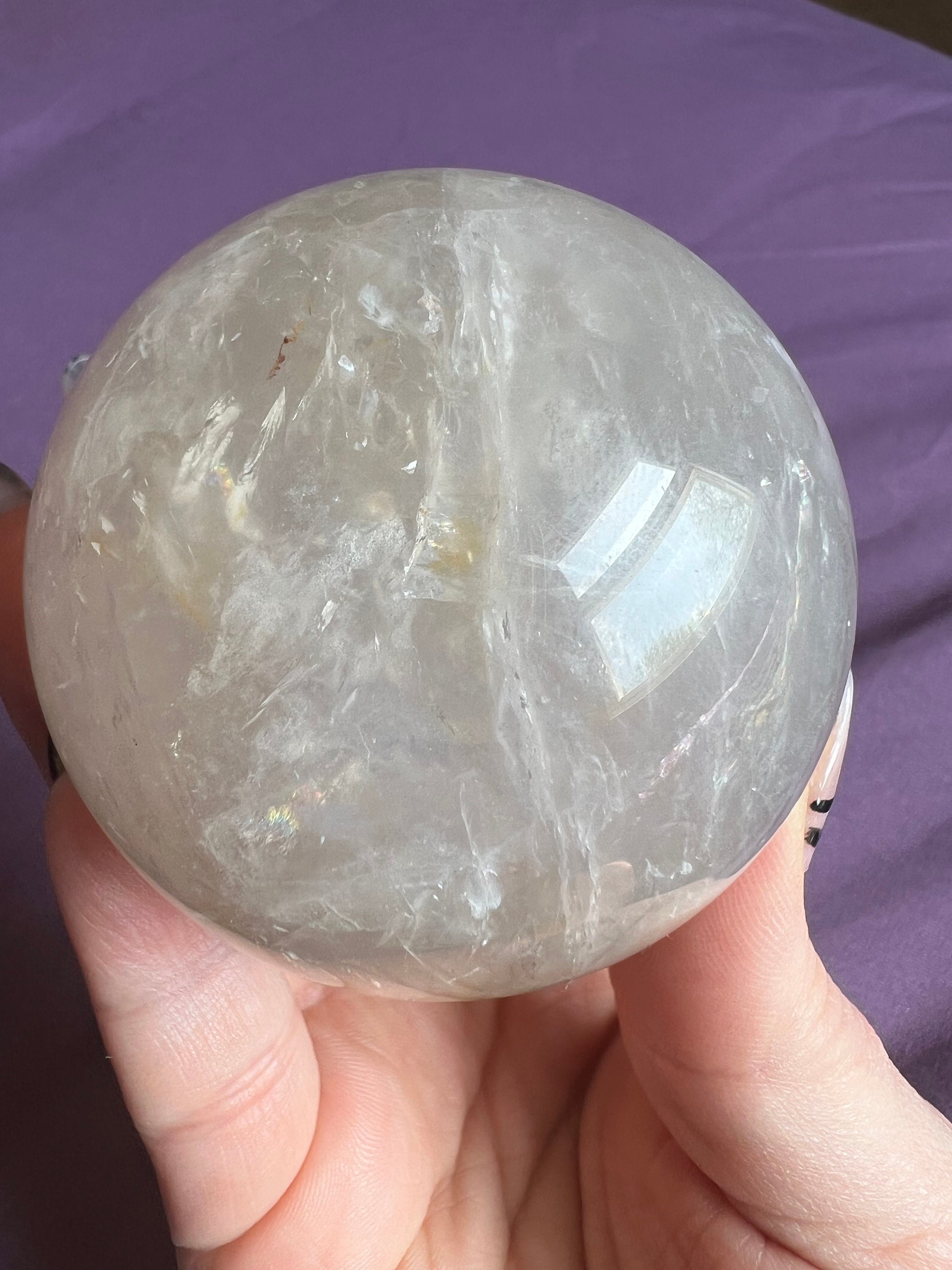 Large Rare Blue Rose Quartz Sphere - Etsy