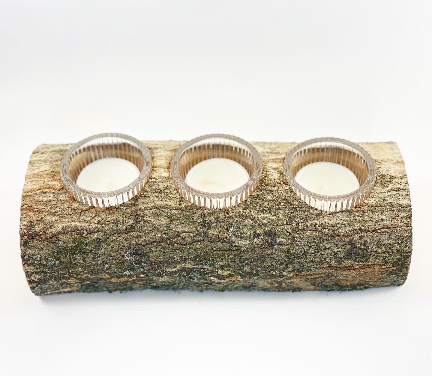 Natural Wood Candle Log - Etsy