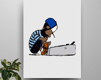 J Dilla Homage Hip Hop Poster Museum-quality Posters - Etsy