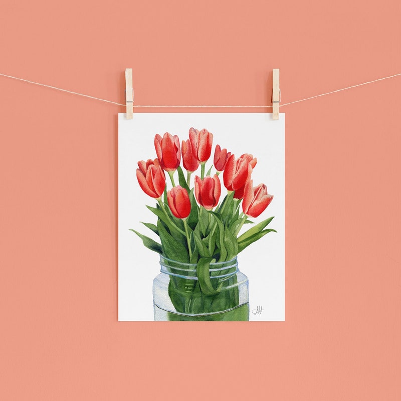 Red Tulips Pictures - Etsy