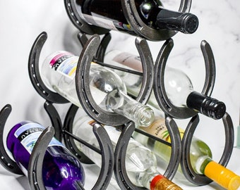 Horseshoe Wine Rack - Etsy