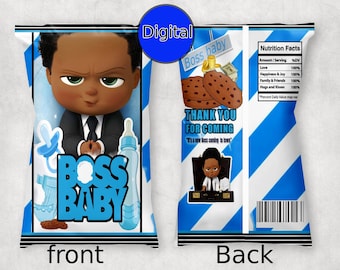Boss Baby Chip Bag Template - Etsy