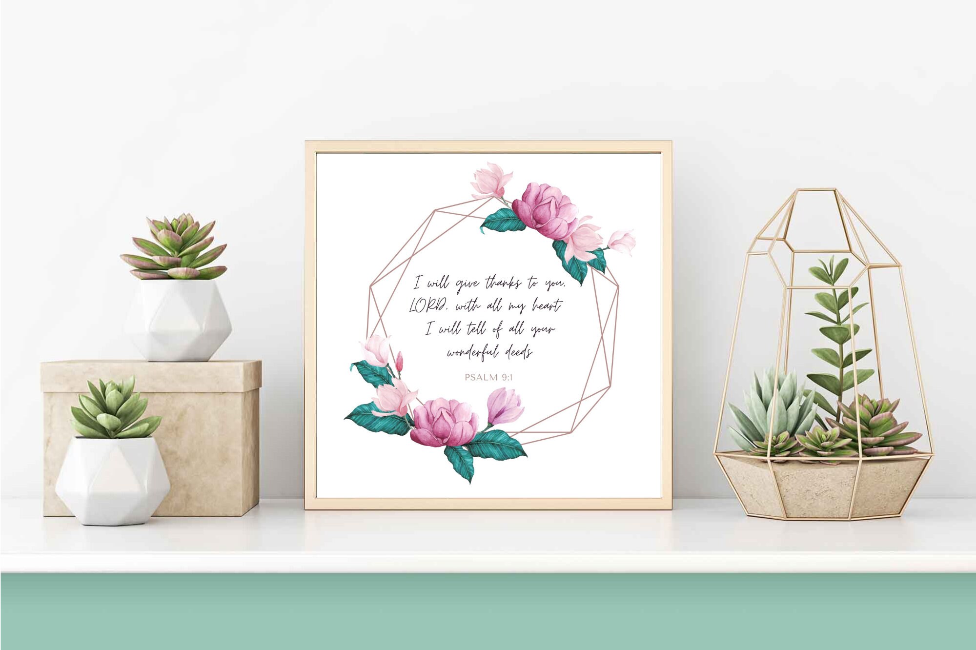 Psalm 9:1 I Will Give Thanks to You, LORD, With All My Heart // Wall ...