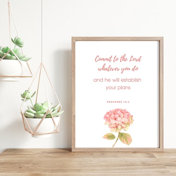 Proverbs 16 3 - Etsy