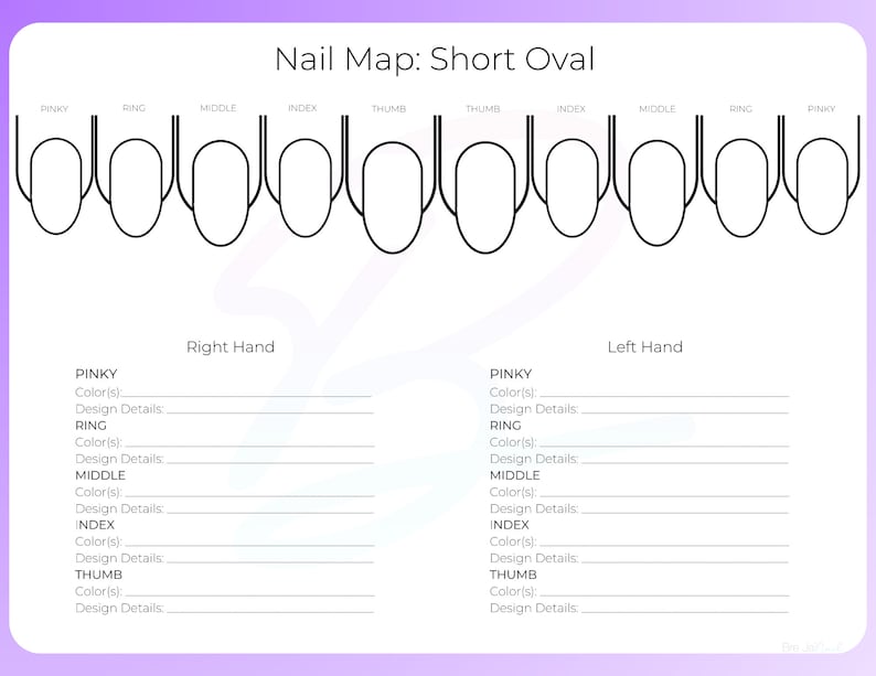 Nailing Life Nail Maps 2024 EDITION Print-outs - Etsy
