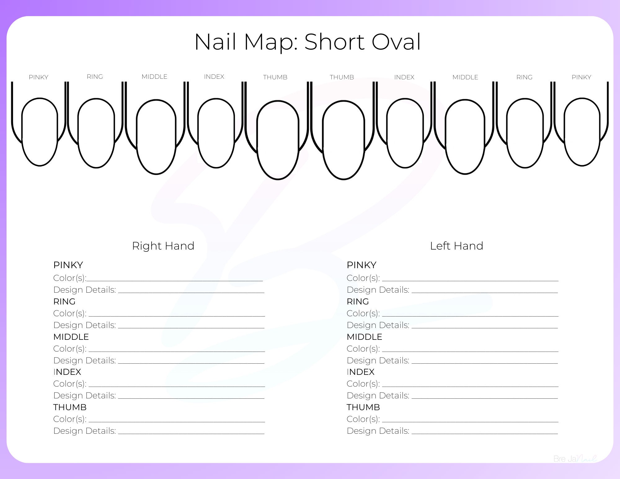 Nailing Life Nail Maps (2024 EDITION) + Print-outs! - Etsy