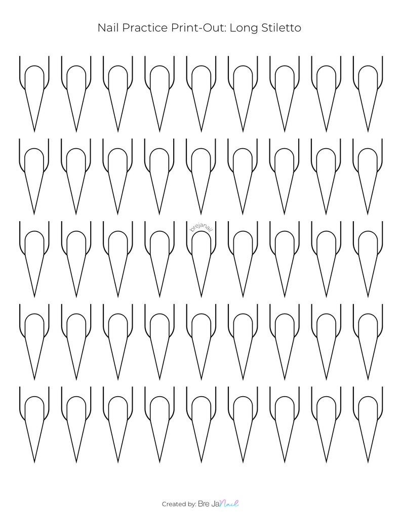 Nailing Life Nail Maps 2024 EDITION Print-outs - Etsy