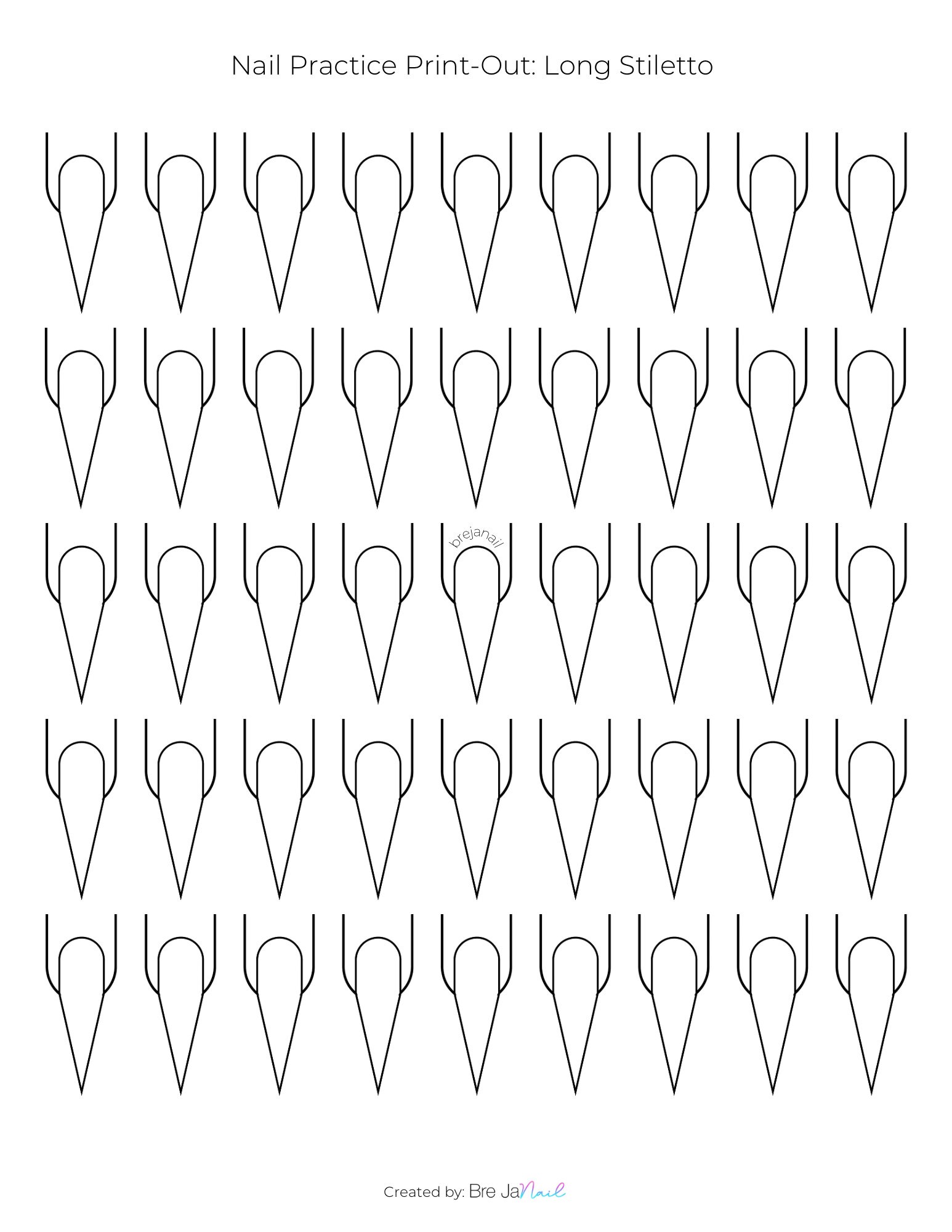 Nailing Life Nail Maps 2024 EDITION Print-outs - Etsy