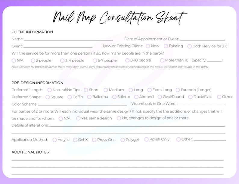 Nailing Life Nail Maps (2024 EDITION) + Print-outs! - Etsy