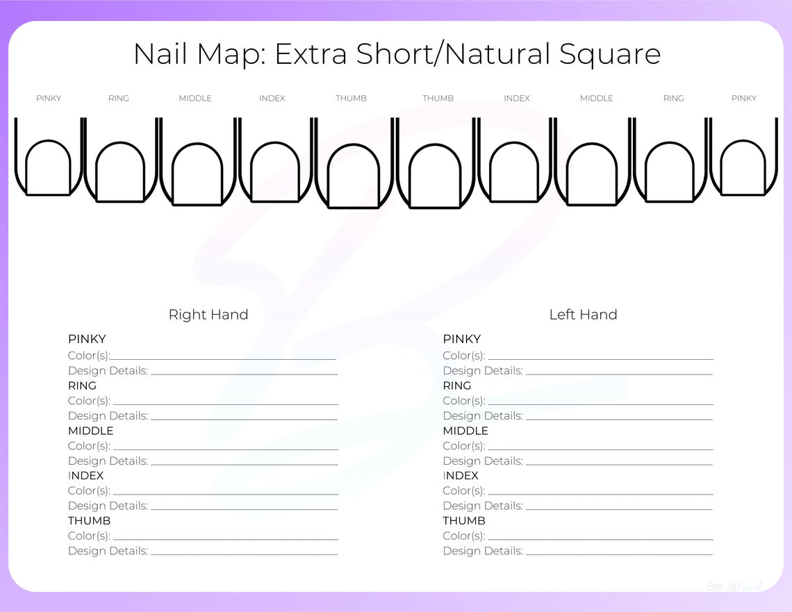 Nailing Life Nail Maps 2024 EDITION Print-outs - Etsy