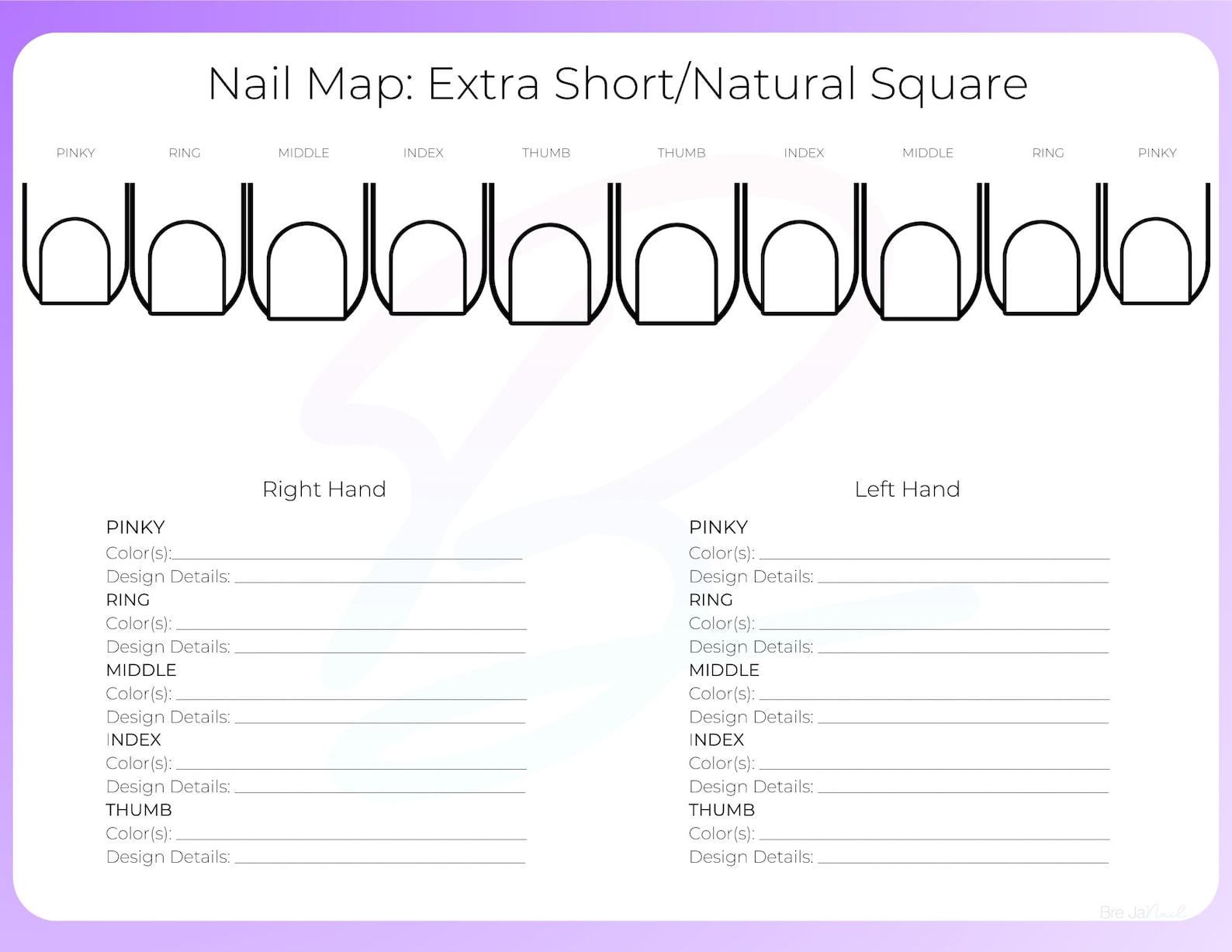 Nailing Life Nail Maps (2024 EDITION) + Print-outs! - Etsy