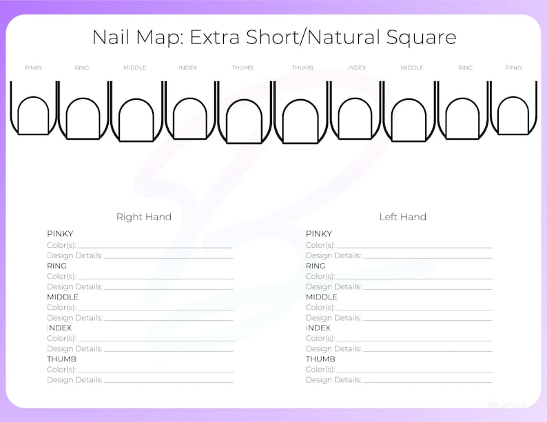 Nailing Life Nail Maps 2024 EDITION Print-outs - Etsy