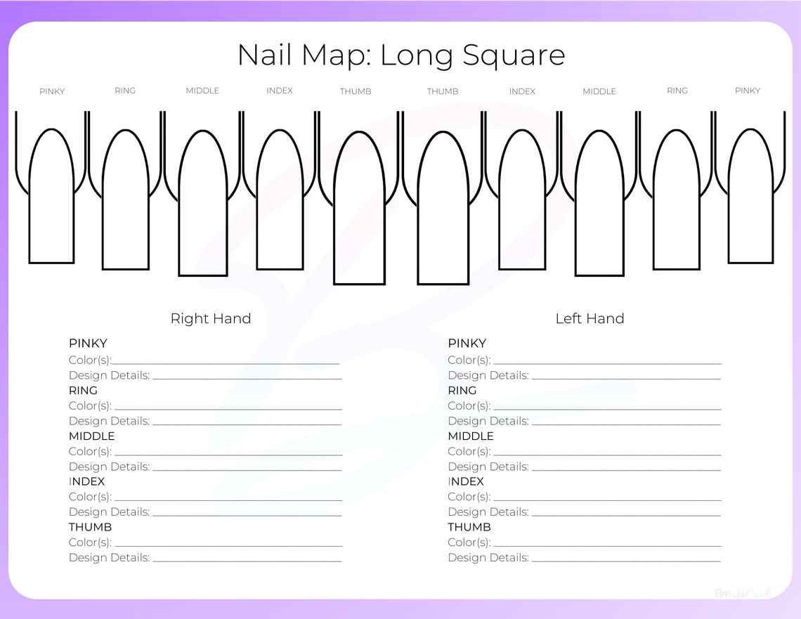 Nailing Life Nail Maps 2024 EDITION Print-outs - Etsy