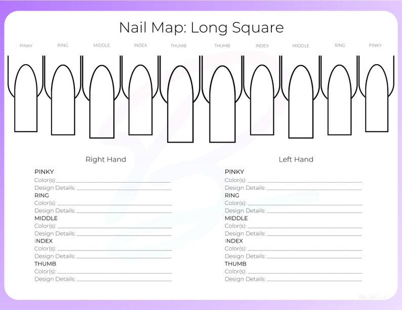 Nailing Life Nail Maps (2024 EDITION) + Print-outs! - Etsy
