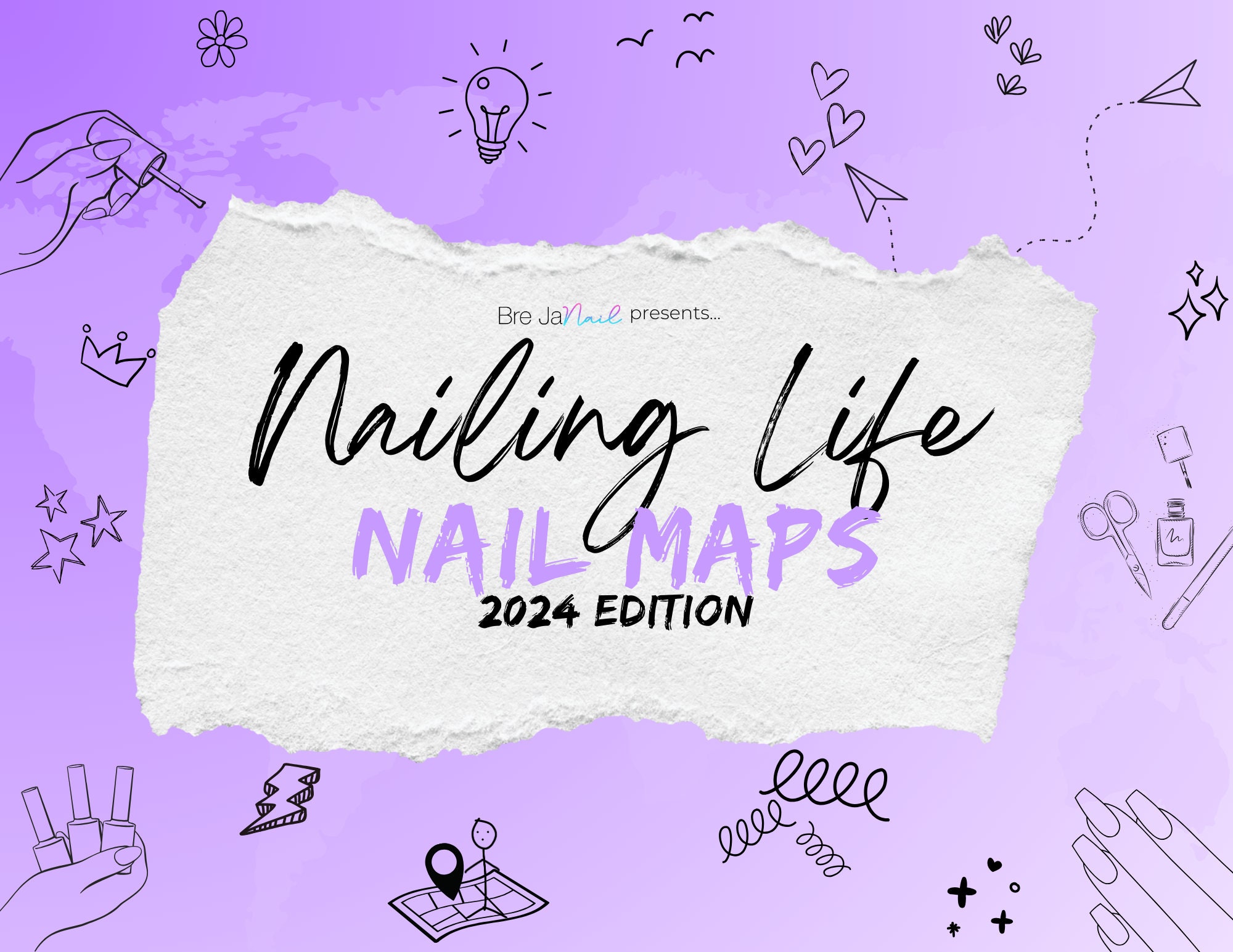 Nailing Life Nail Maps (2024 EDITION) + Print-outs! - Etsy