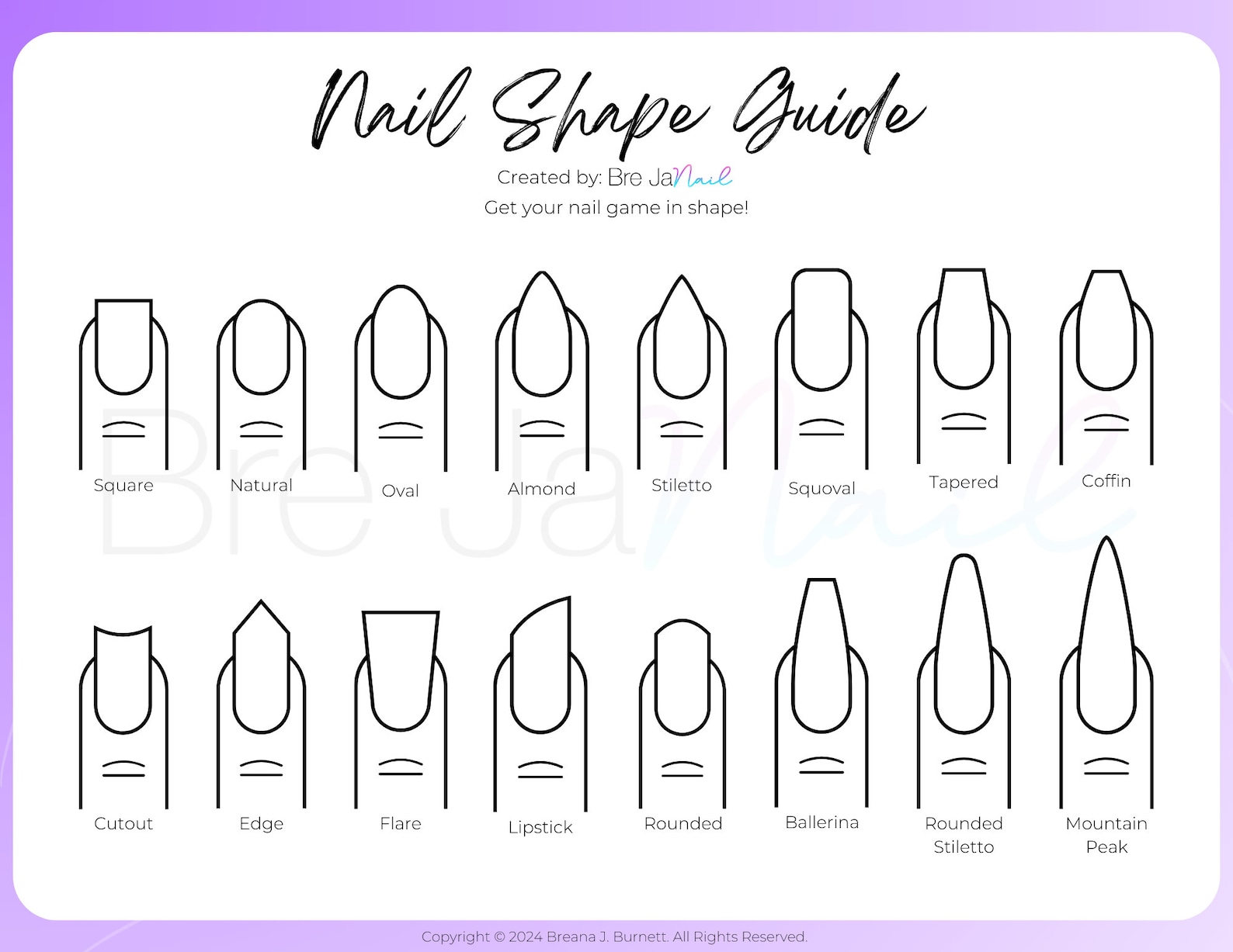 Nailing Life Nail Maps (2024 EDITION) + Print-outs! - Etsy