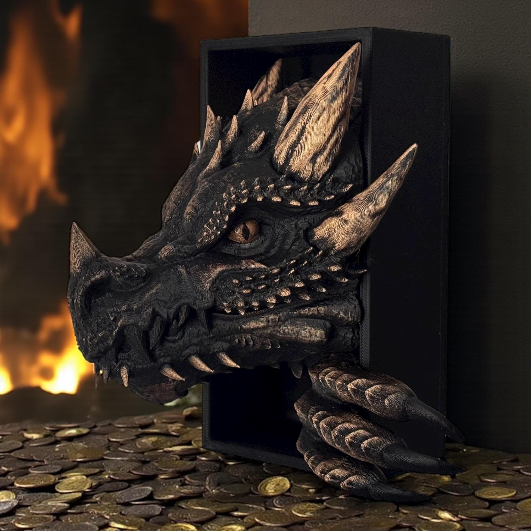 Dragon Book Nook Fantasy Book Lover Inspired by ACOTAR and Fourth Wing ...