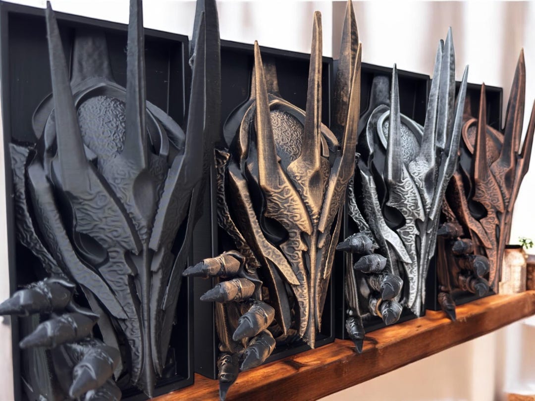 Sauron Book Nook: Hand-painted Lord of the Rings Bookend, Dark Fantasy ...