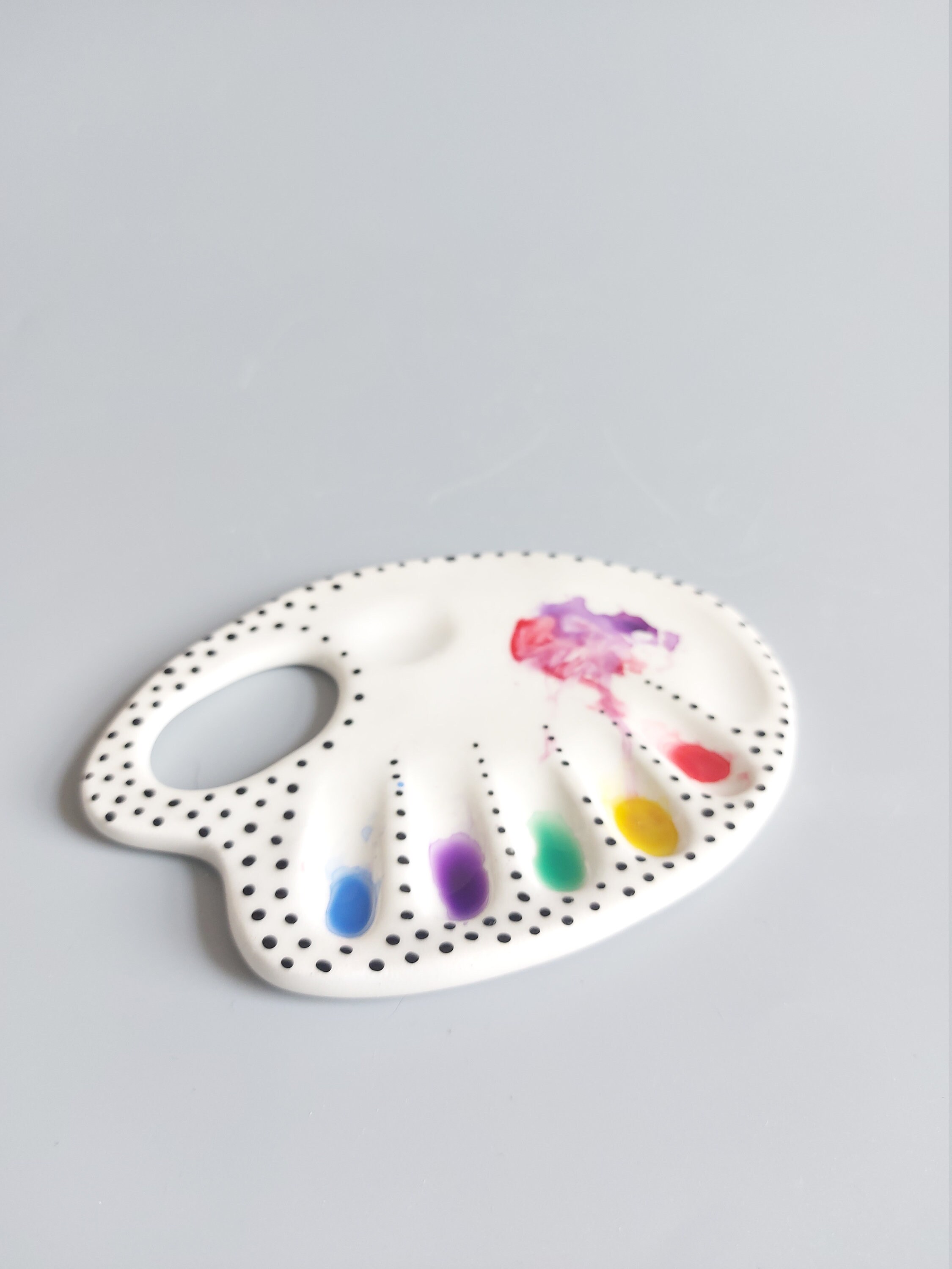 Ceramic Paint Palette Set Watercolor Palette Set Ceramic | Etsy