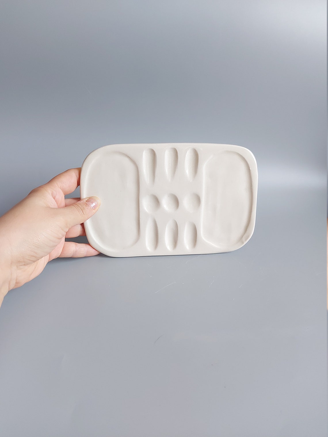 Ceramic Palette Ceramic Artists Palette Watercolor Palette - Etsy