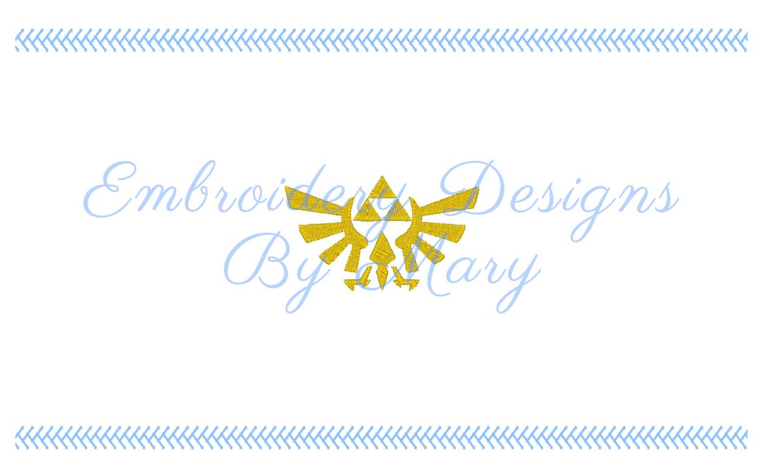 Zelda Triforce Inspired Machine Embroidery File Design - Etsy