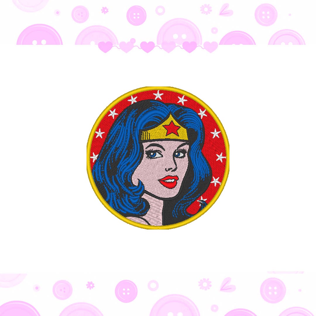 Wonder Face Inspired Machine Embroidery File Design - 4x4 - Etsy