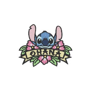 Ohana Stitch Inspired Machine Embroidery File Design Rippled - Etsy