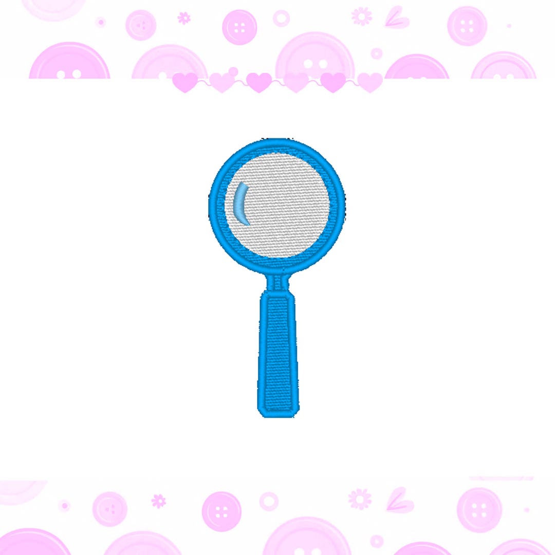 Embroidery Design Detective Magnifying Glass - Etsy