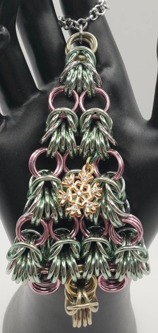 Large Chain Maille Christmas Tree Ornaments - Etsy