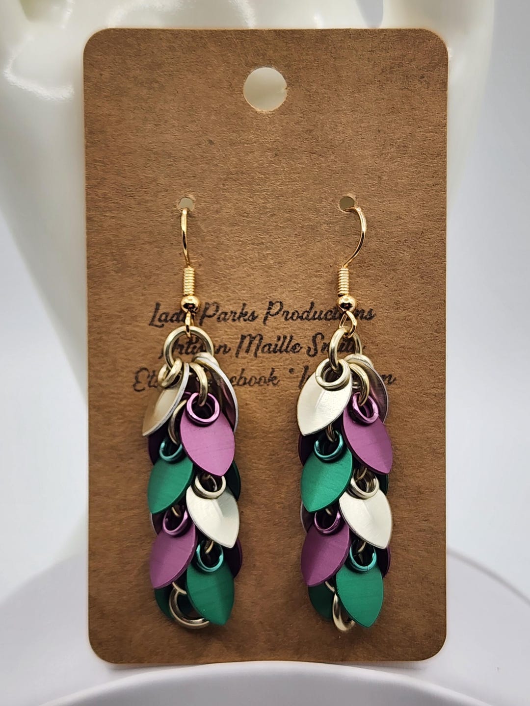 Multicolor Mini Dragon Scale Earrings - Etsy