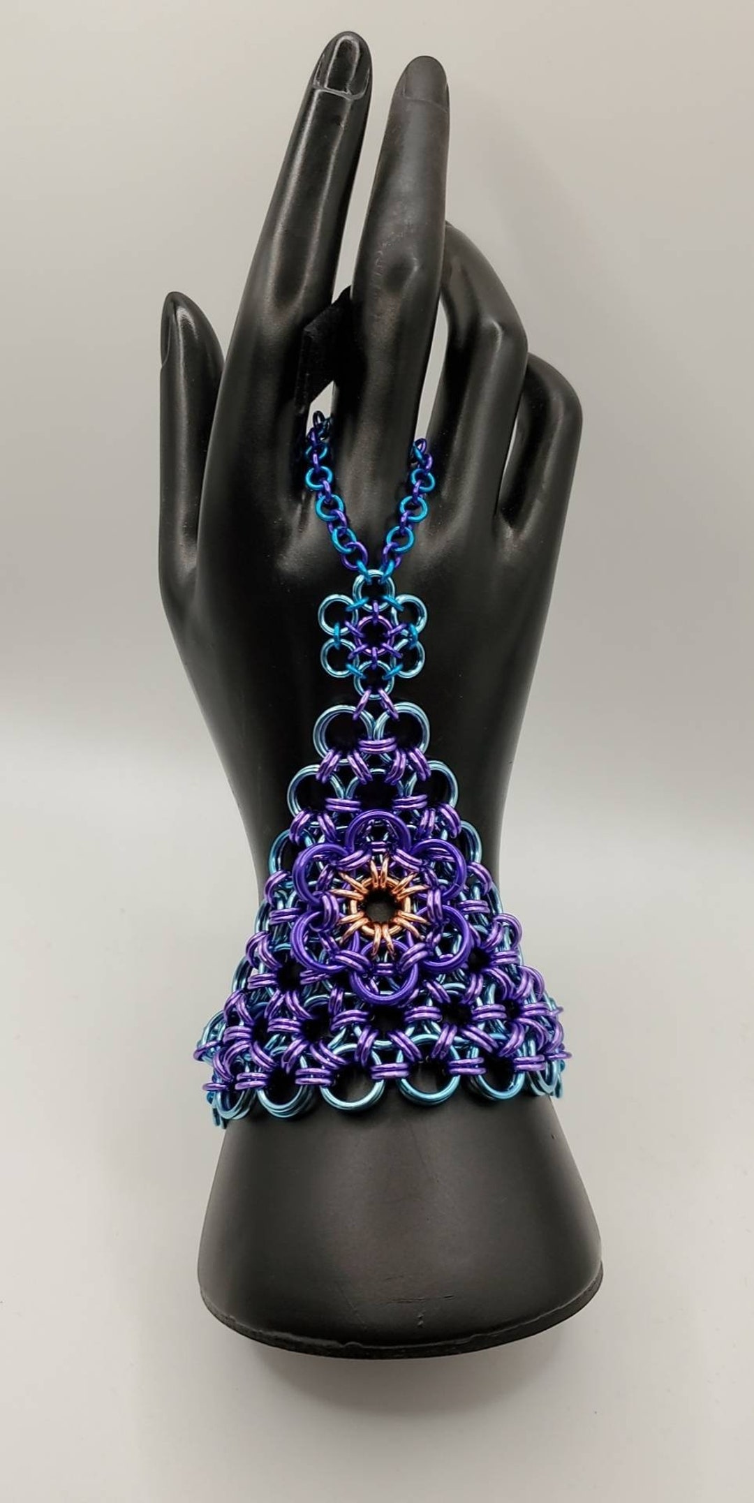 Gauntlet Cuff/hand Chain - Etsy