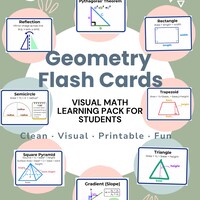 3D Shapes Flashcards - Etsy