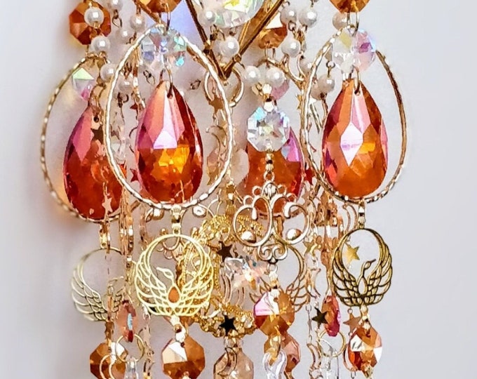 Fire Phoenix Crystal Suncatcher - Etsy