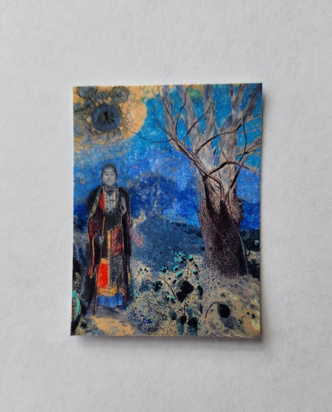 The Buddha Small Vinyl Sticker by Odilon Redon - Etsy